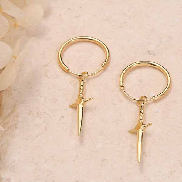 Cosmic Dagger 14K Gold Sleepers - Midsummer Star Wholesale