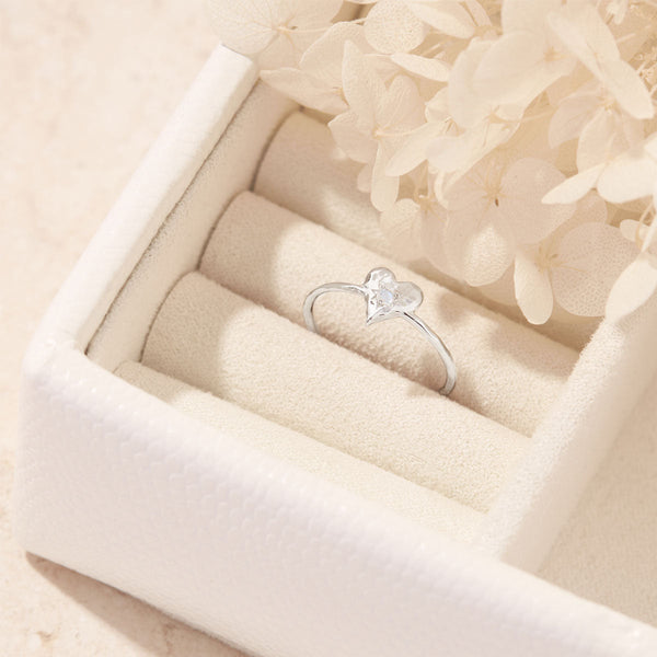 Love Heart Moonstone Ring - Midsummer Star Wholesale